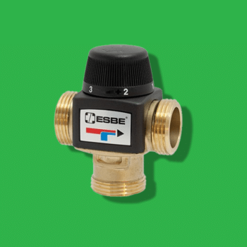 Esbe VTA372 1" Thermostatic Mixing Valve 31200111 20-55°c G1 3.4Kvs